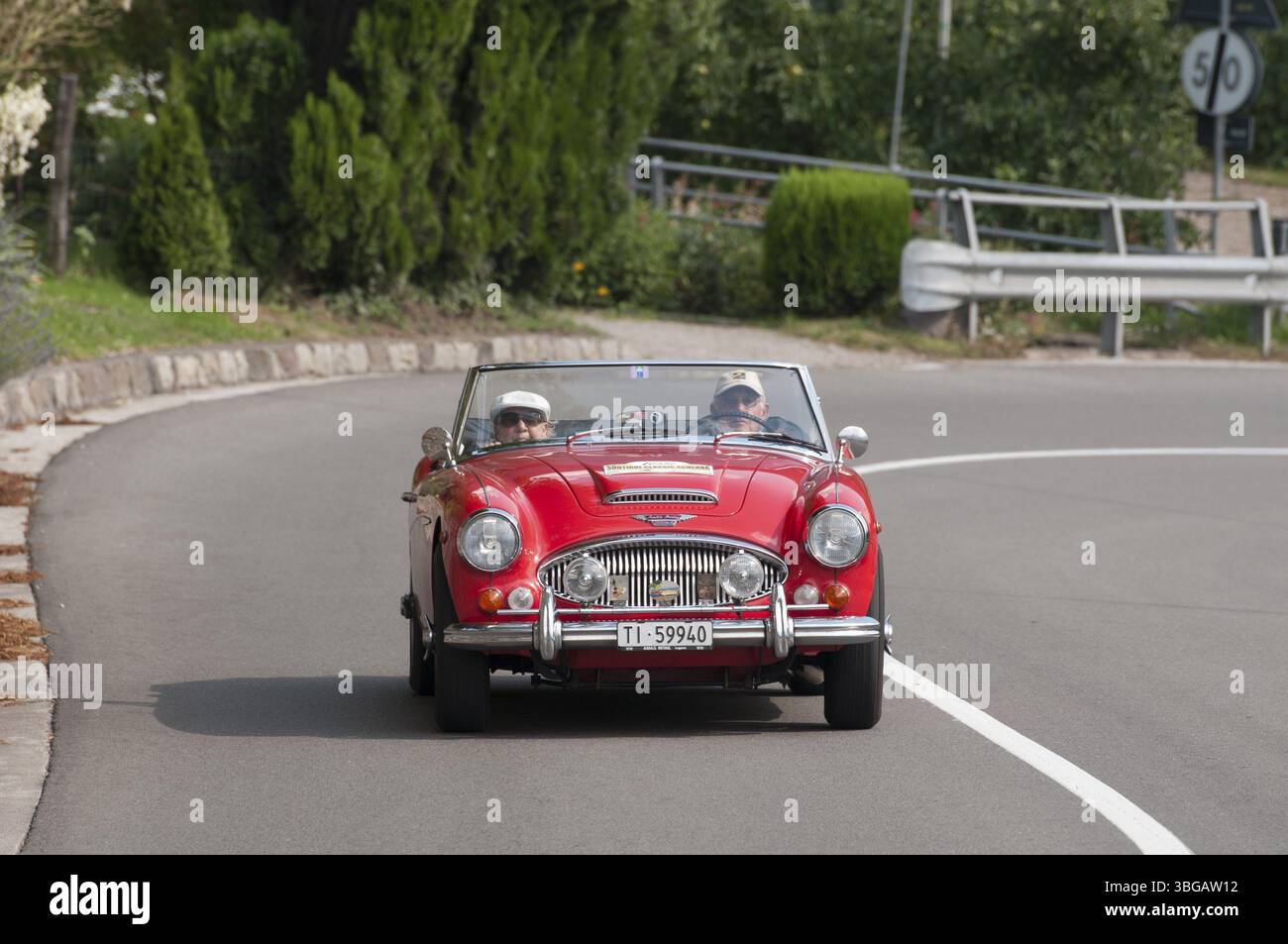 Front view of the Austin Healey MK 3 BJ8 with start number 103, built ...