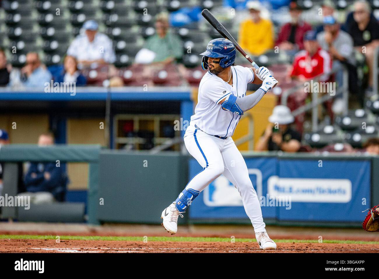 Omaha, NE U.S. 29th May, 2025. Omaha Storm Chasers MJ Melendez (4) in ...