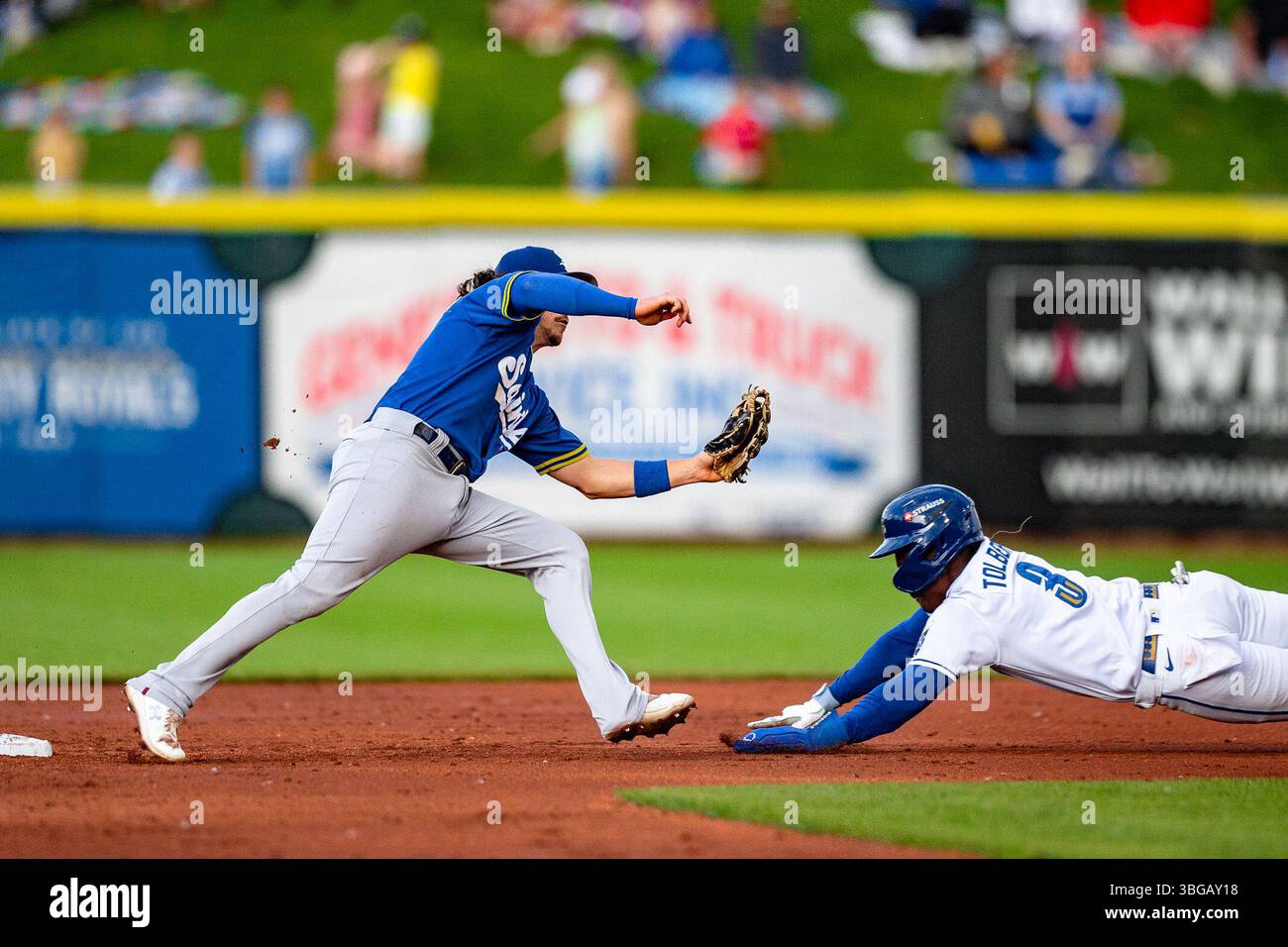 May 29, 2025 - Omaha, NE U.S. - Omaha Storm Chasers Tyler Tolbert (3 ...