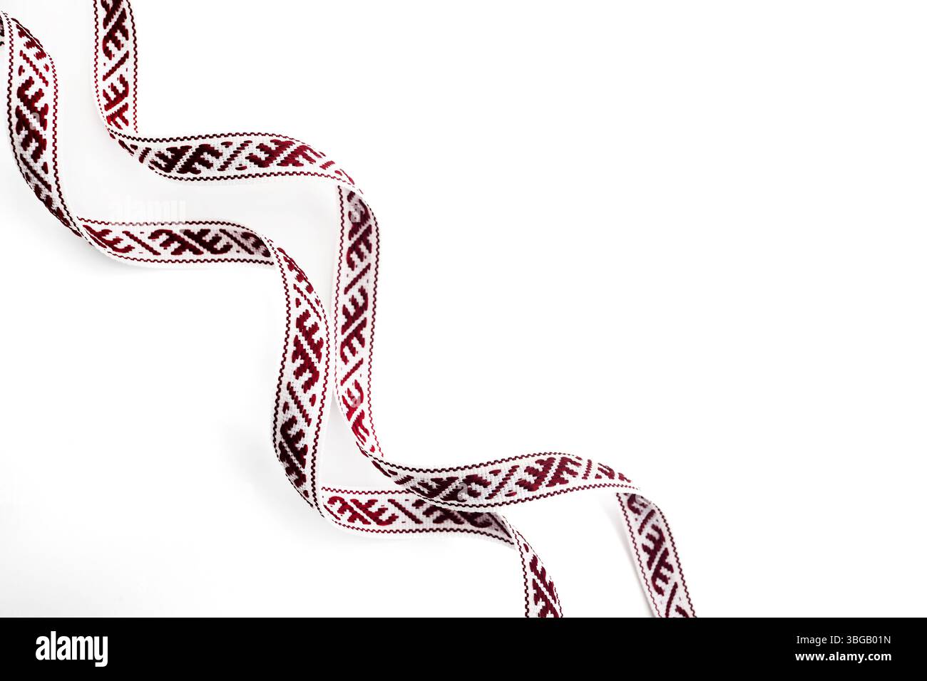 Traditional Patterned Ribbon. Traditional latvian midsummer celebration ...