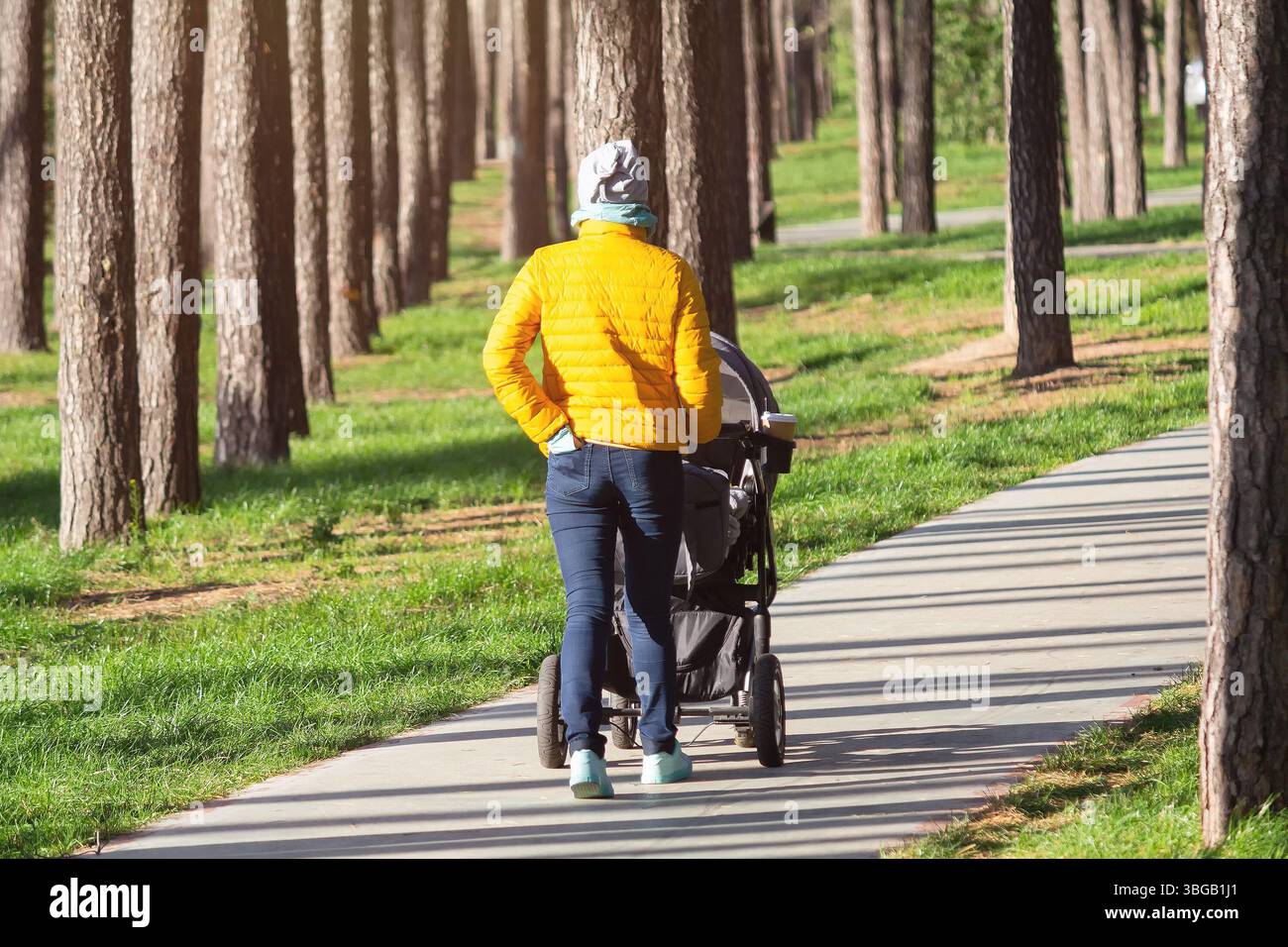 Woman stroller walks in hi-res stock photography and images - Alamy