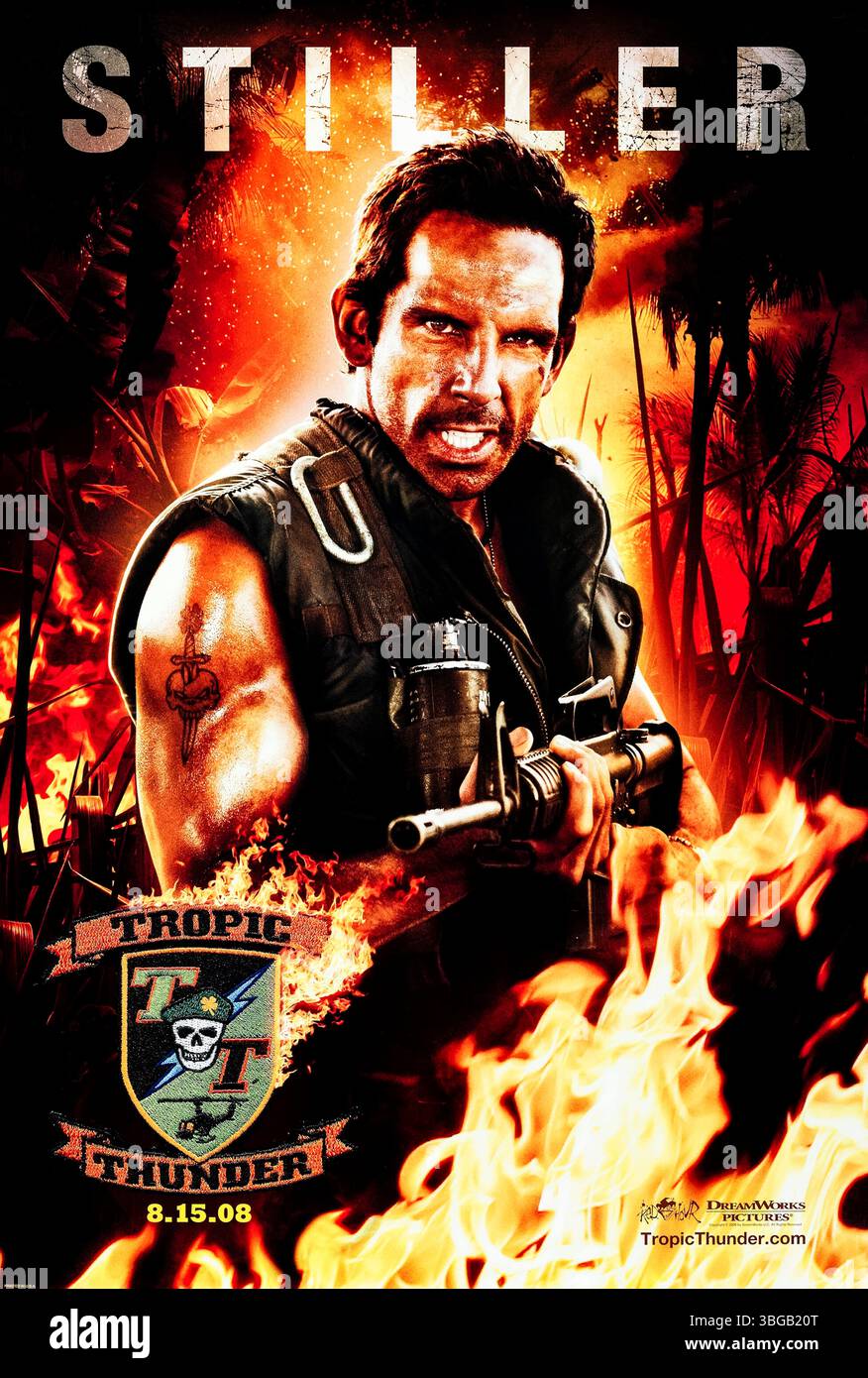Tropic Thunder (2008) directed by Ben Stiller and starring Ben Stiller ...