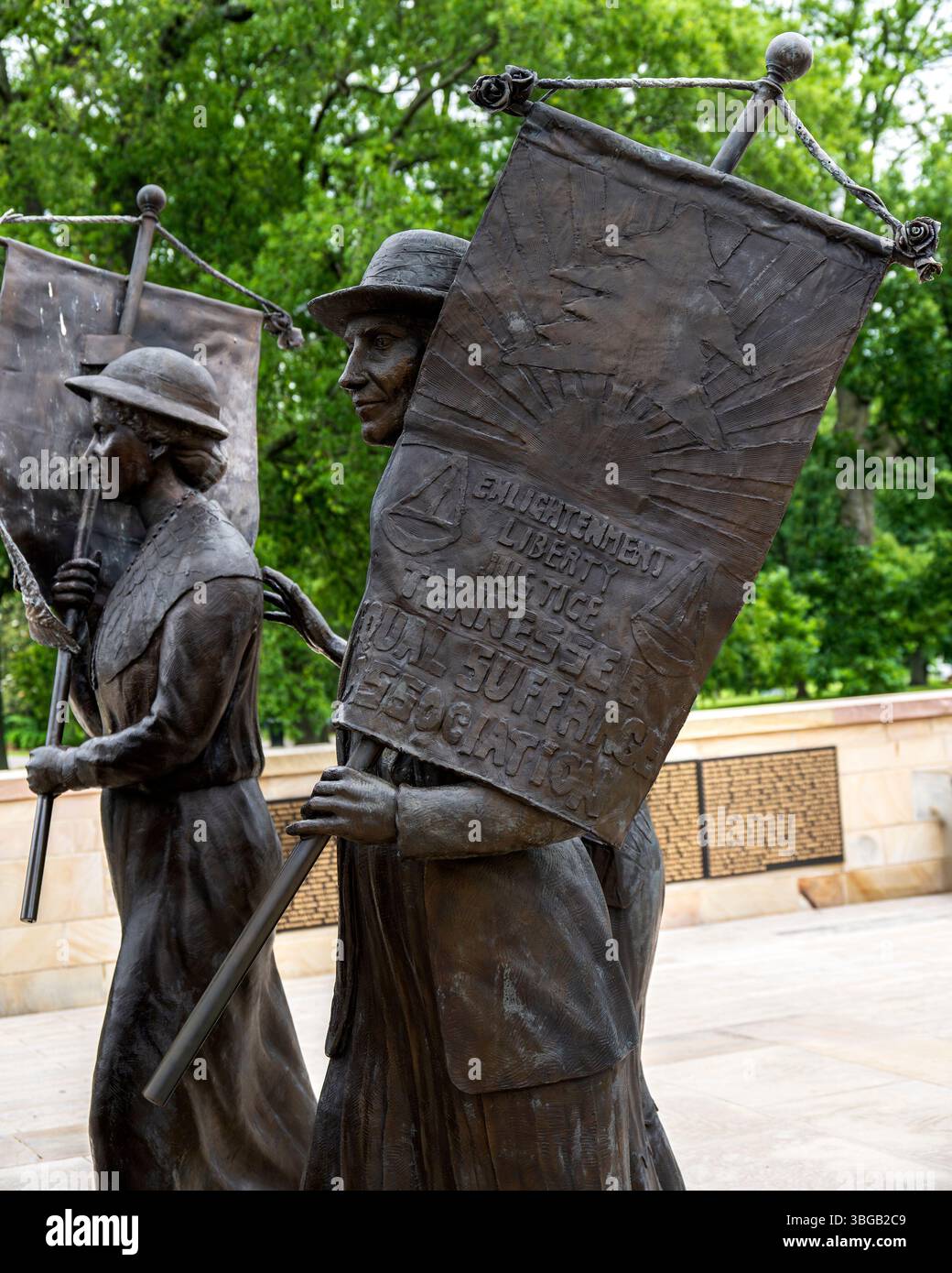 Tennessee Woman Suffrage Monument Stock Photo - Alamy