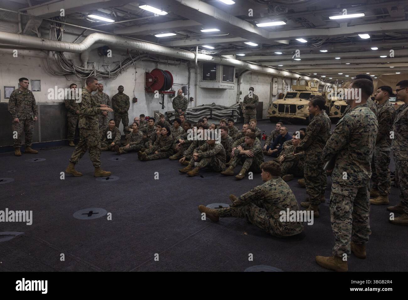 U.S. Marine Corps Lt. Col. Zacharias Hornbaker, commanding officer of ...