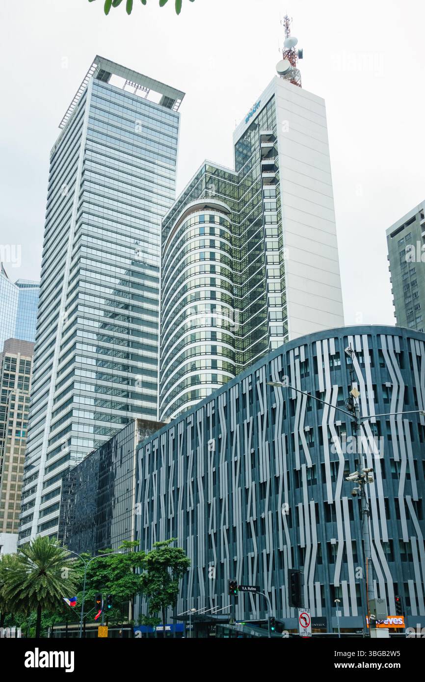 Skyscrapers in the financial district, Makati City, Metro Manila, Philippines Stock Photo - Alamy
