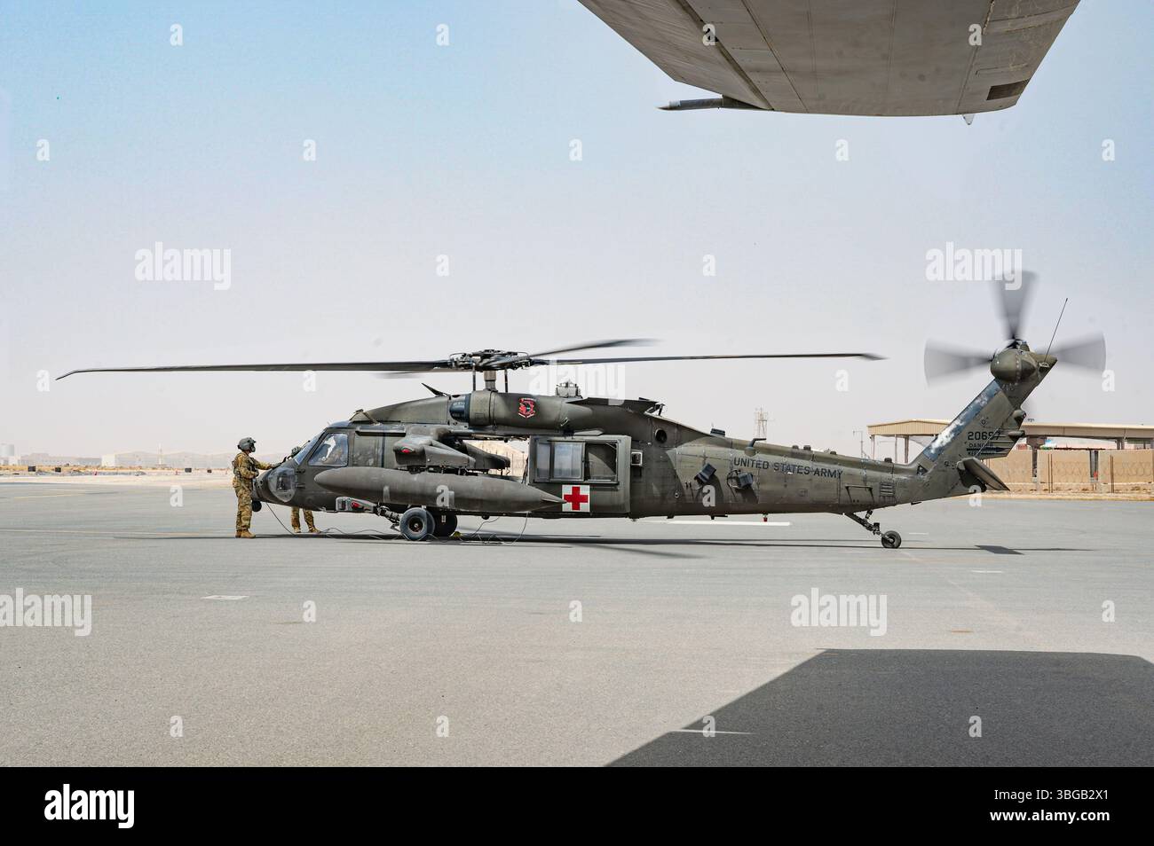 A U.S. Army HH-60 Black Hawk, operated by Soldiers from the 2nd ...