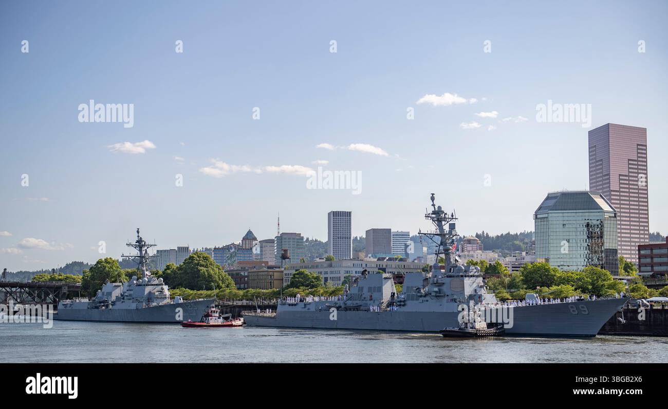 PORTLAND, OREGON (June 3, 2025) – The Arleigh Burke-class guided ...