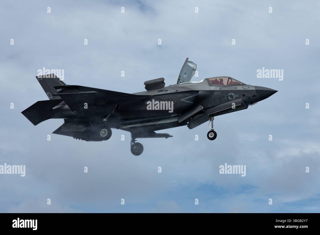 A U.S. Marines Corps F-35B Lightning II aircraft assigned to Marine Fighter Attack Squadron ...