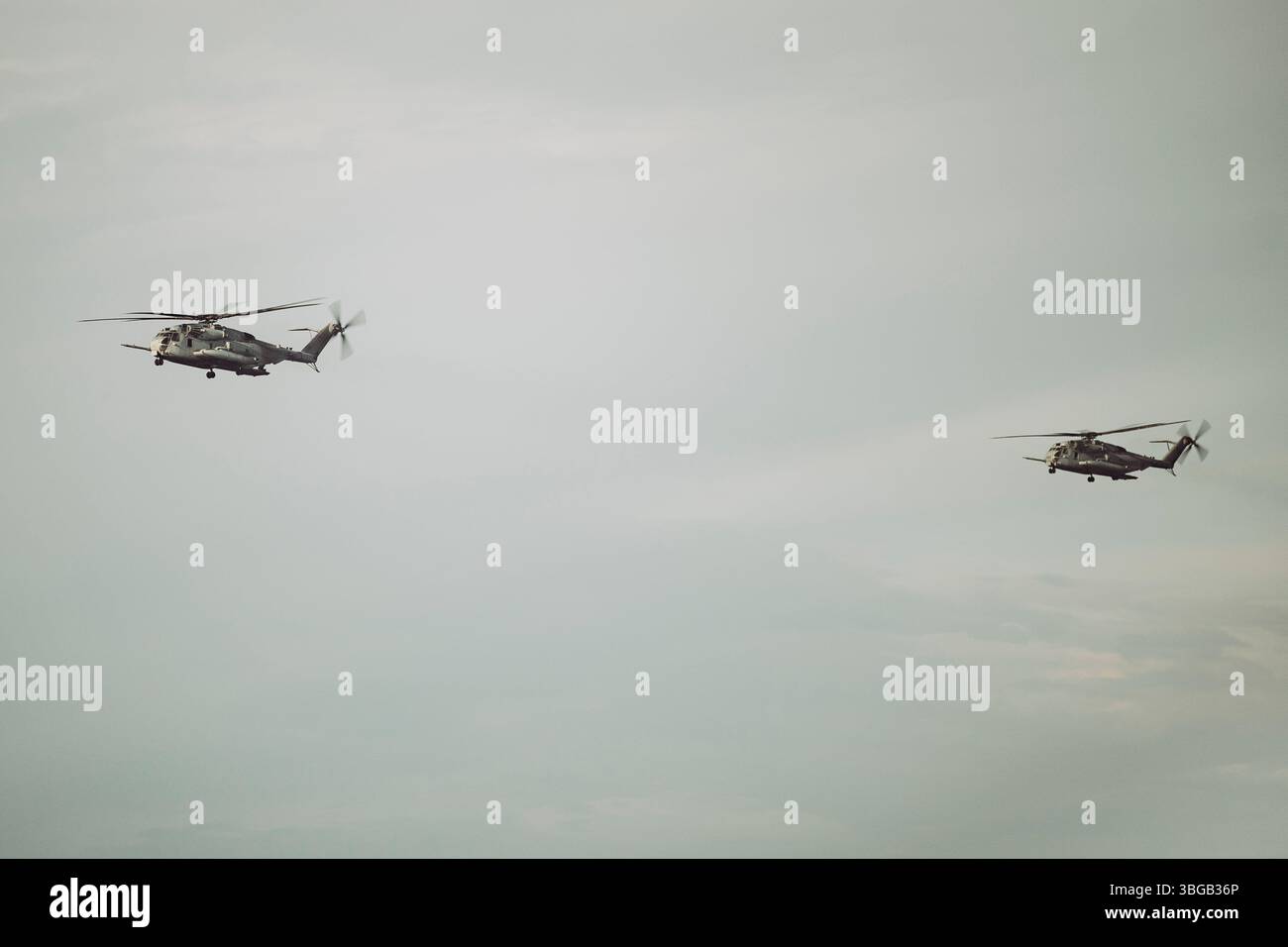 U.S. Marine Corps CH-53E Super Stallions attached to Marine Heavy ...