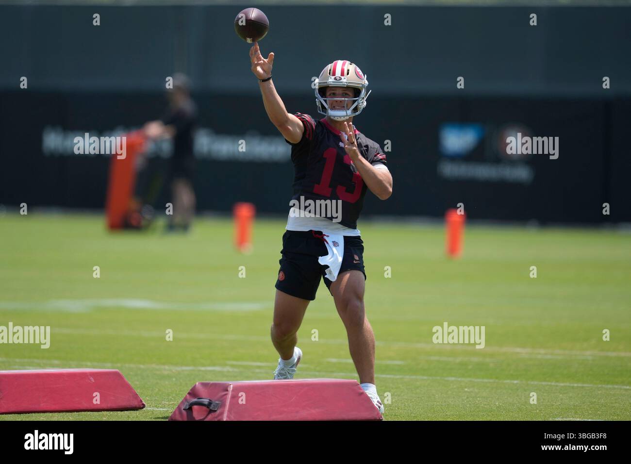 San Francisco 49ers quarterback Brock Purdy (13) passes during NFL ...