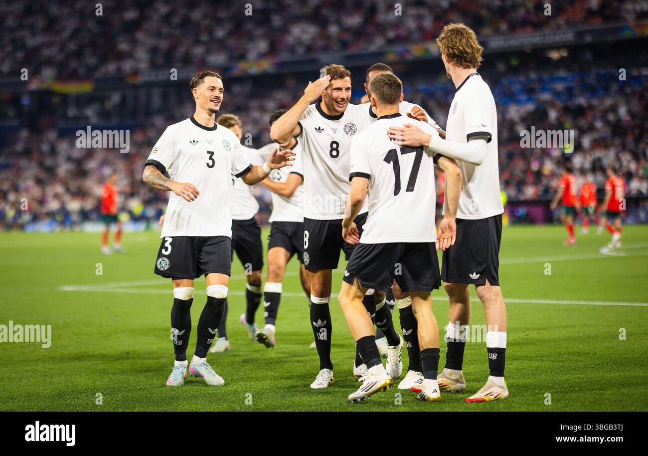 Munich, Germany. 06th Jun 2025. Goal celebration Robin Koch, Leon ...