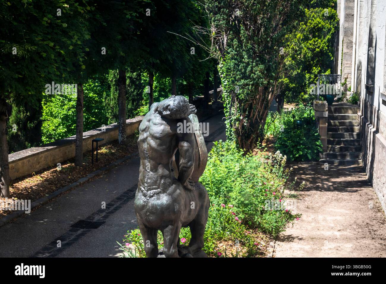 Centaur sculpture, Maurice Denis Museum, located in the 17th century ...