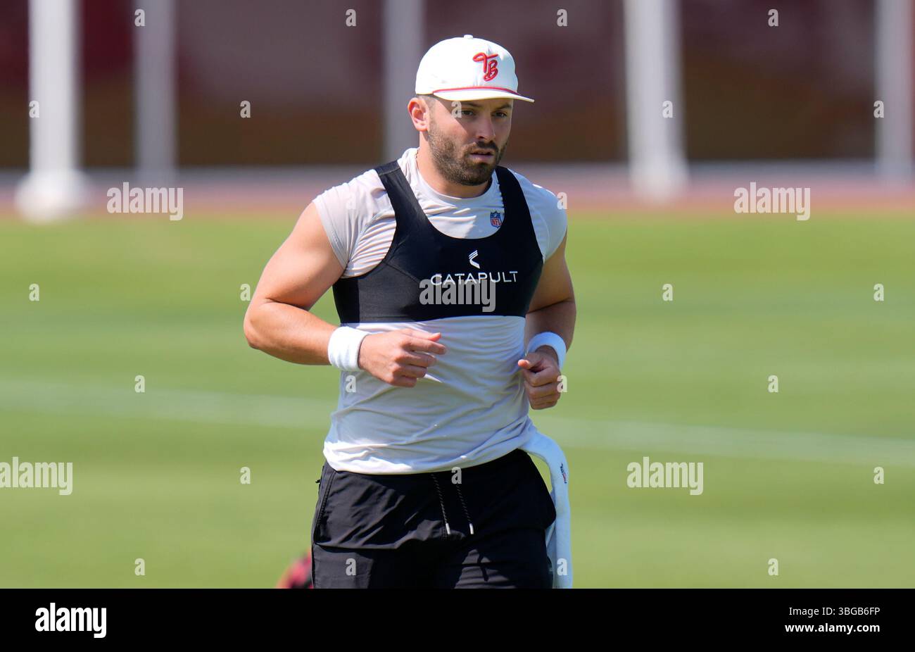 Tampa Bay Buccaneers quarterback Baker Mayfield during an NFL football ...