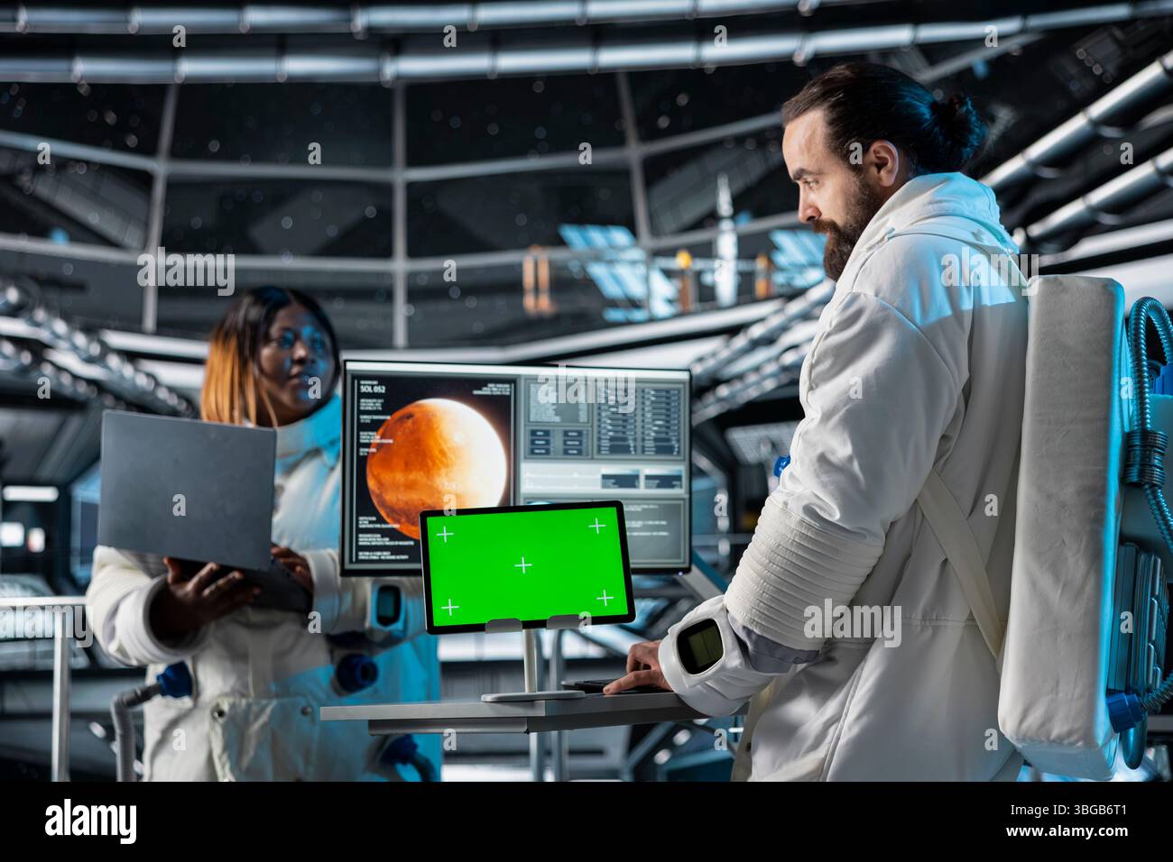 Space station researchers analyzing Mars planetary data using isolated ...