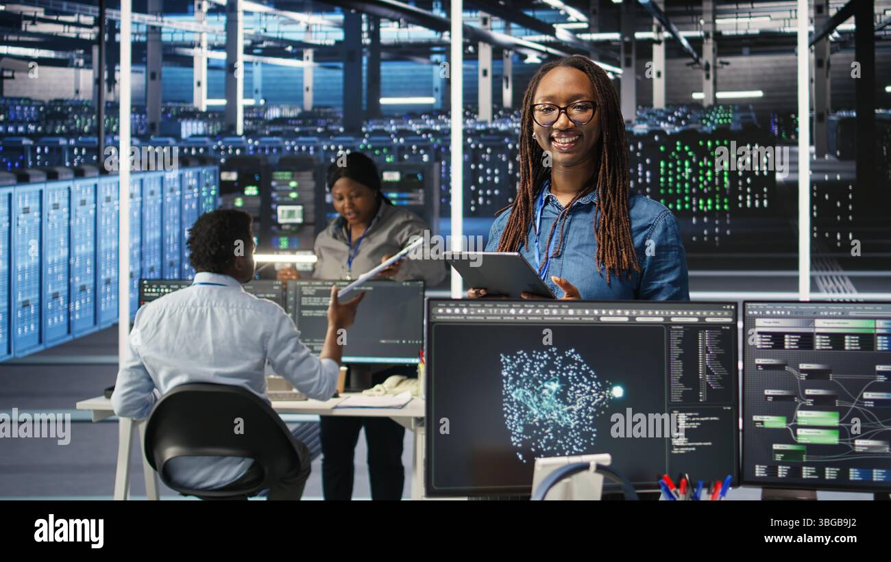 Portrait upbeat server hub software hi-res stock photography and images - Alamy