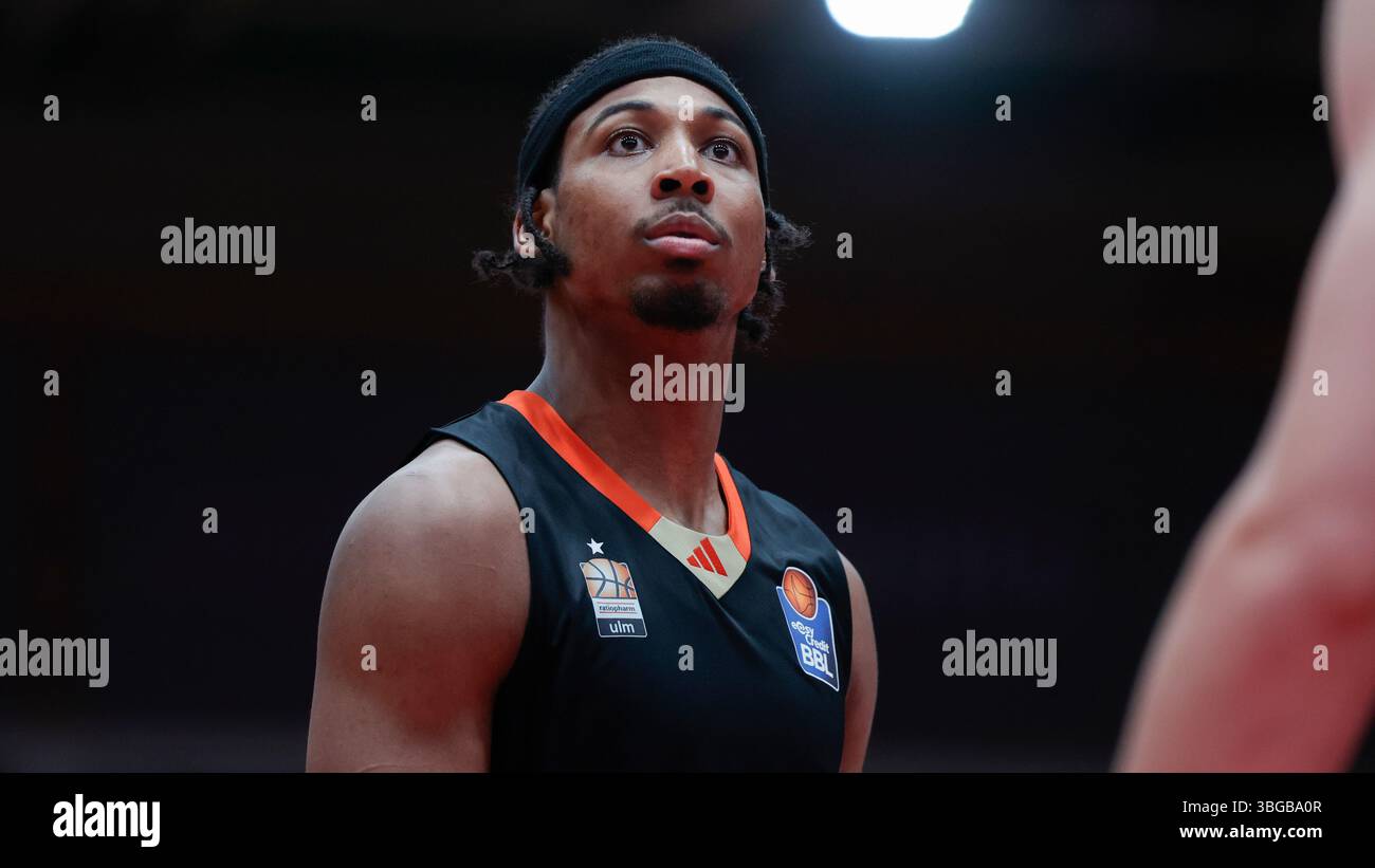 Im Bild: Nate Hinton (Ratiopharm Ulm, 4) ist verwundert 04.06.2025, FIT ...