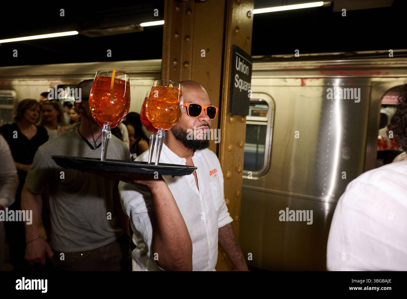 IMAGE DISTRIBUTED FOR APEROL - A vibrant fleet of Aperol Spritz-clad ...