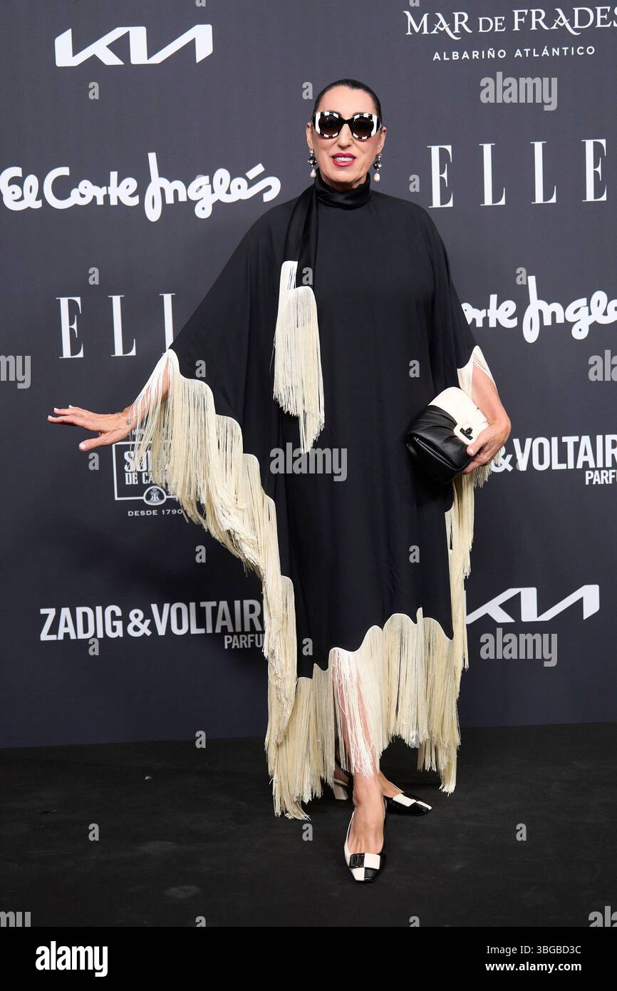Rossy de Palma attends ELLE Style Awards at Royal Theatre on June 4 ...
