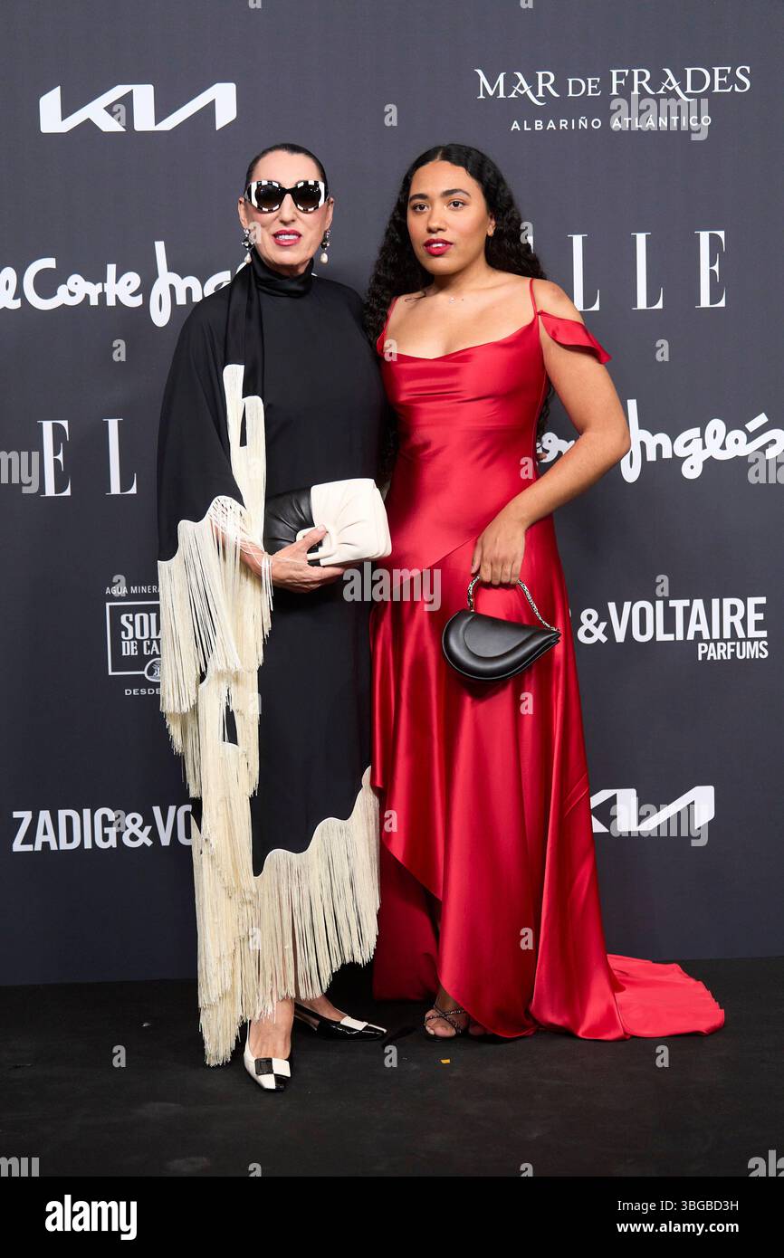 Rossy de Palma, Luna García (Leoni) attends ELLE Style Awards at Royal ...
