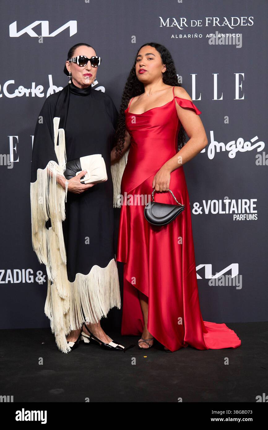 Rossy de Palma, Luna García (Leoni) attends ELLE Style Awards at Royal ...
