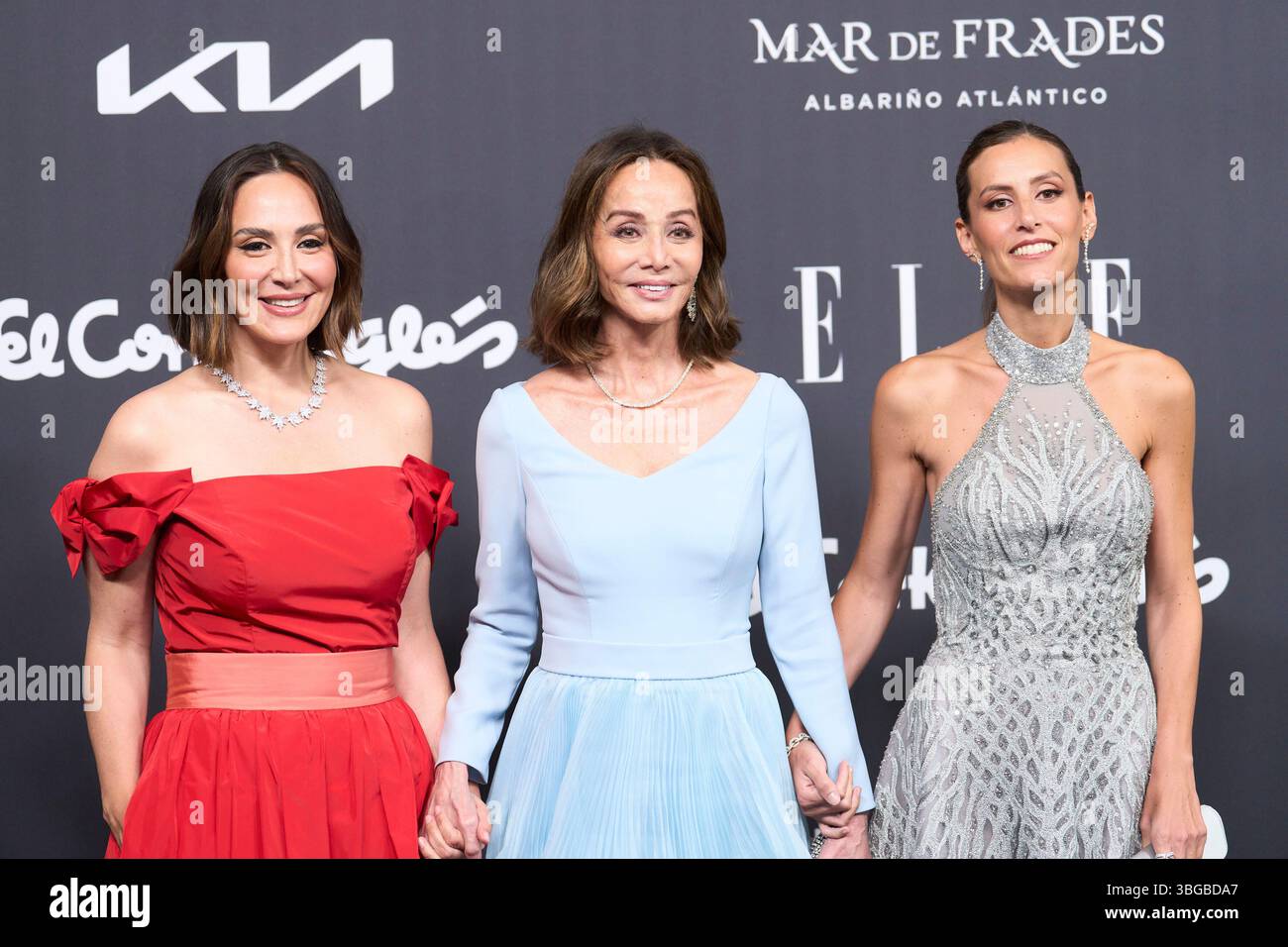 Tamara Falco, Isabel Preysler, Ana Boyer attends ELLE Style Awards at Royal Theatre on June 4 ...