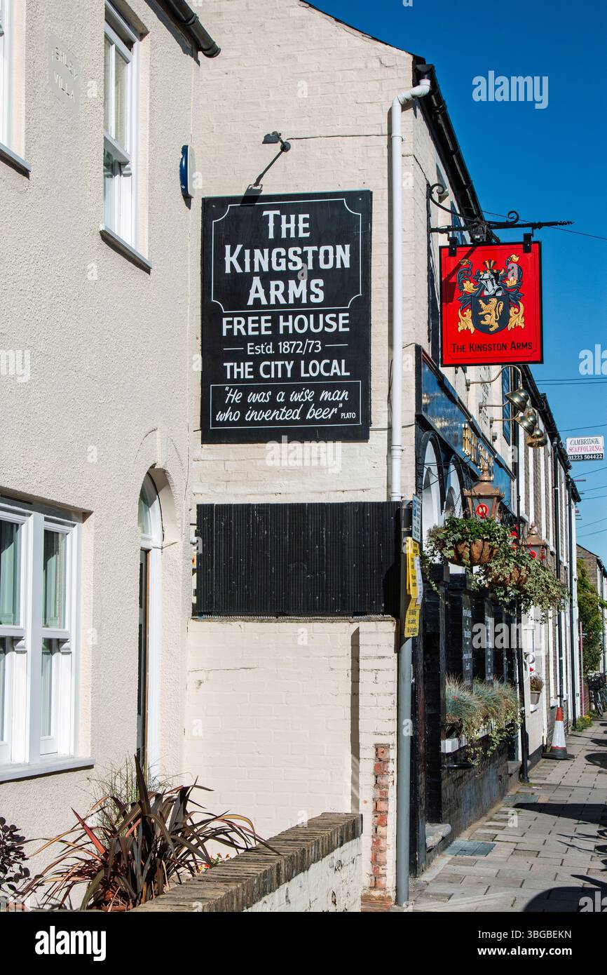 The Kingston Arms, a traditional pub. Cambridge, England, UK Stock ...