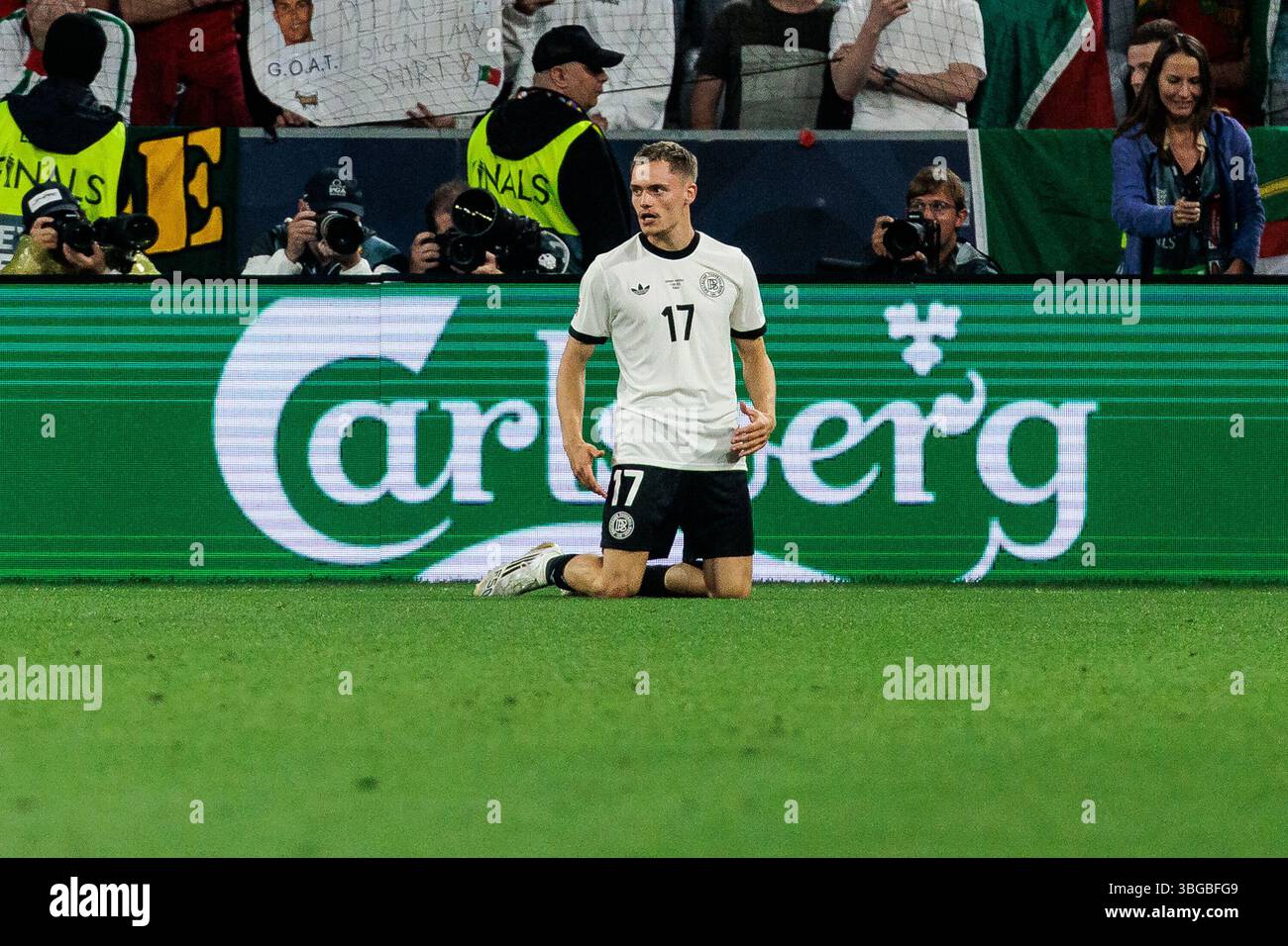 Jubel zum 1:0 durch Florian Wirtz (Deutschland, 17) UEFA Nations League ...