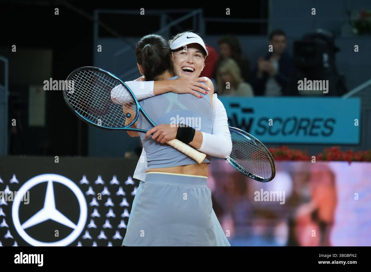Anna Kalinskaya and Sorana Cirstea of Romania after winning the Women ...