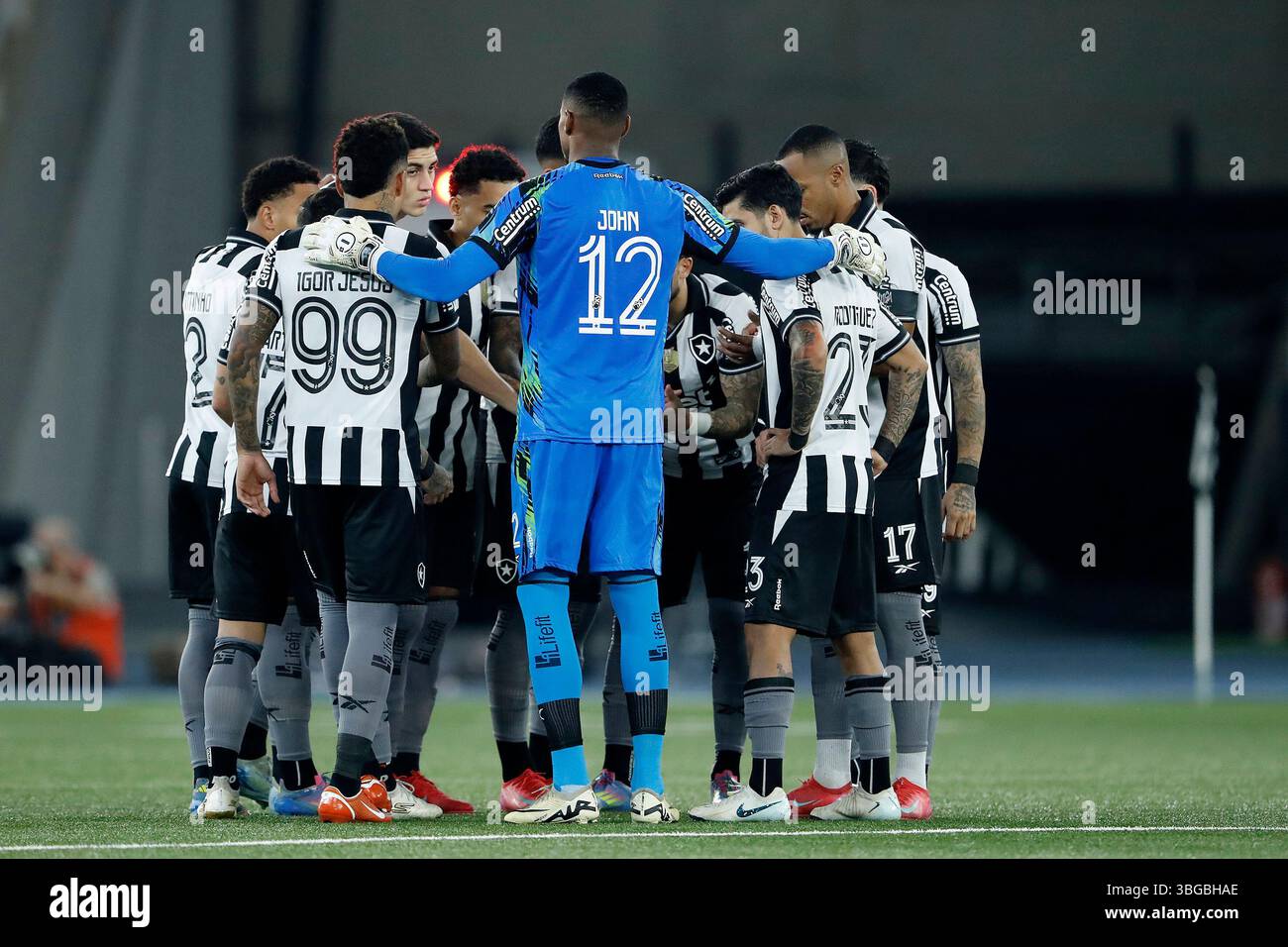 Rio de Janeiro, Brazil. 04th June, 2025. Players of Botafogo during the ...