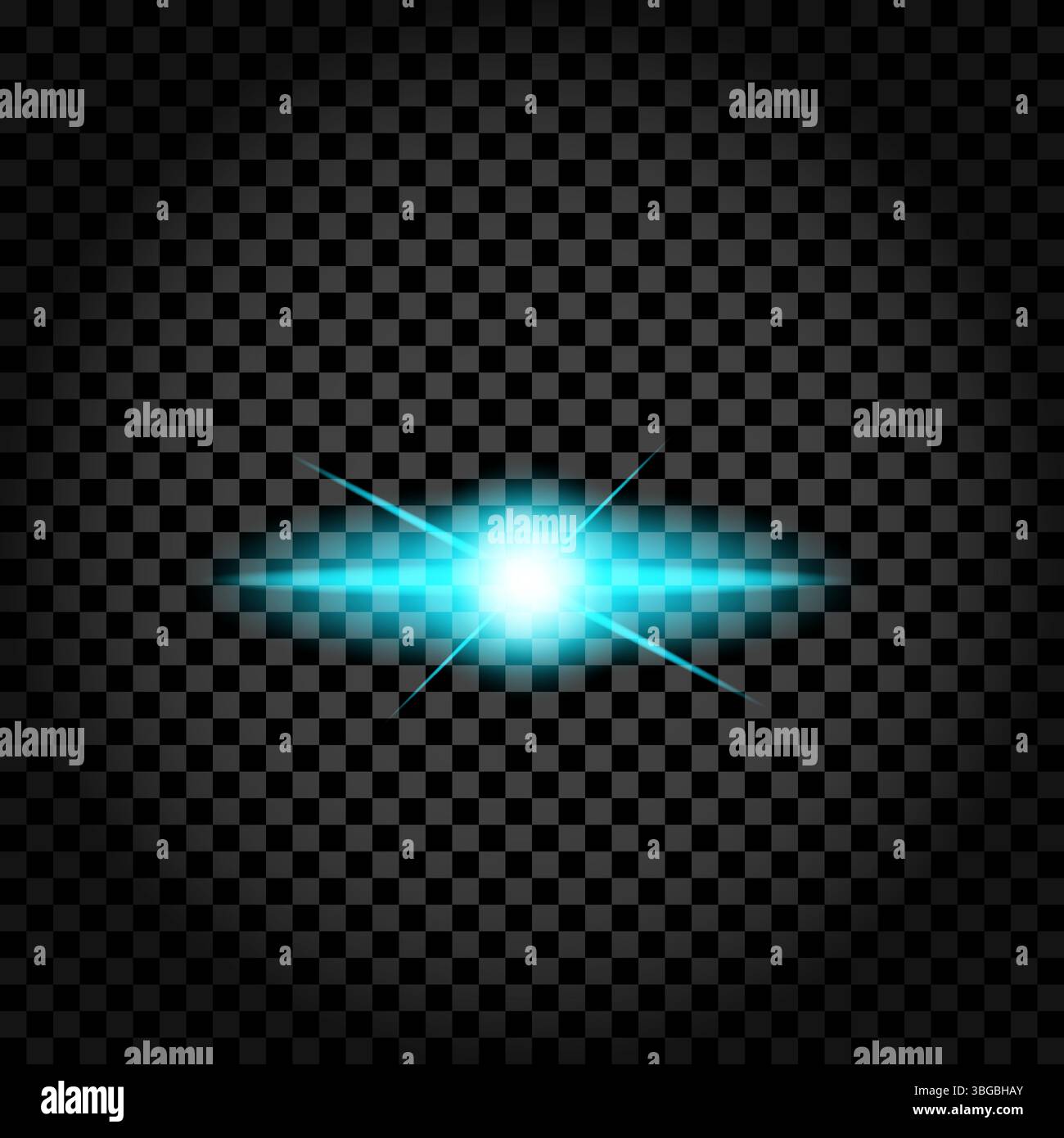 Blue flash burst. Cyan glowing rays. Electric spark effect. Vector ...