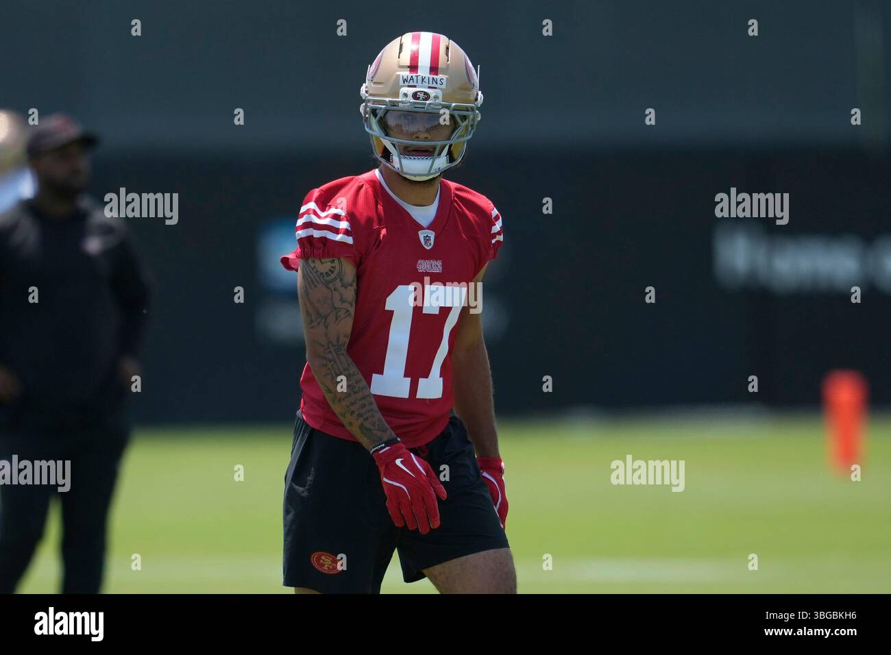 San Francisco 49ers wide receiver Jordan Watkins during NFL football ...
