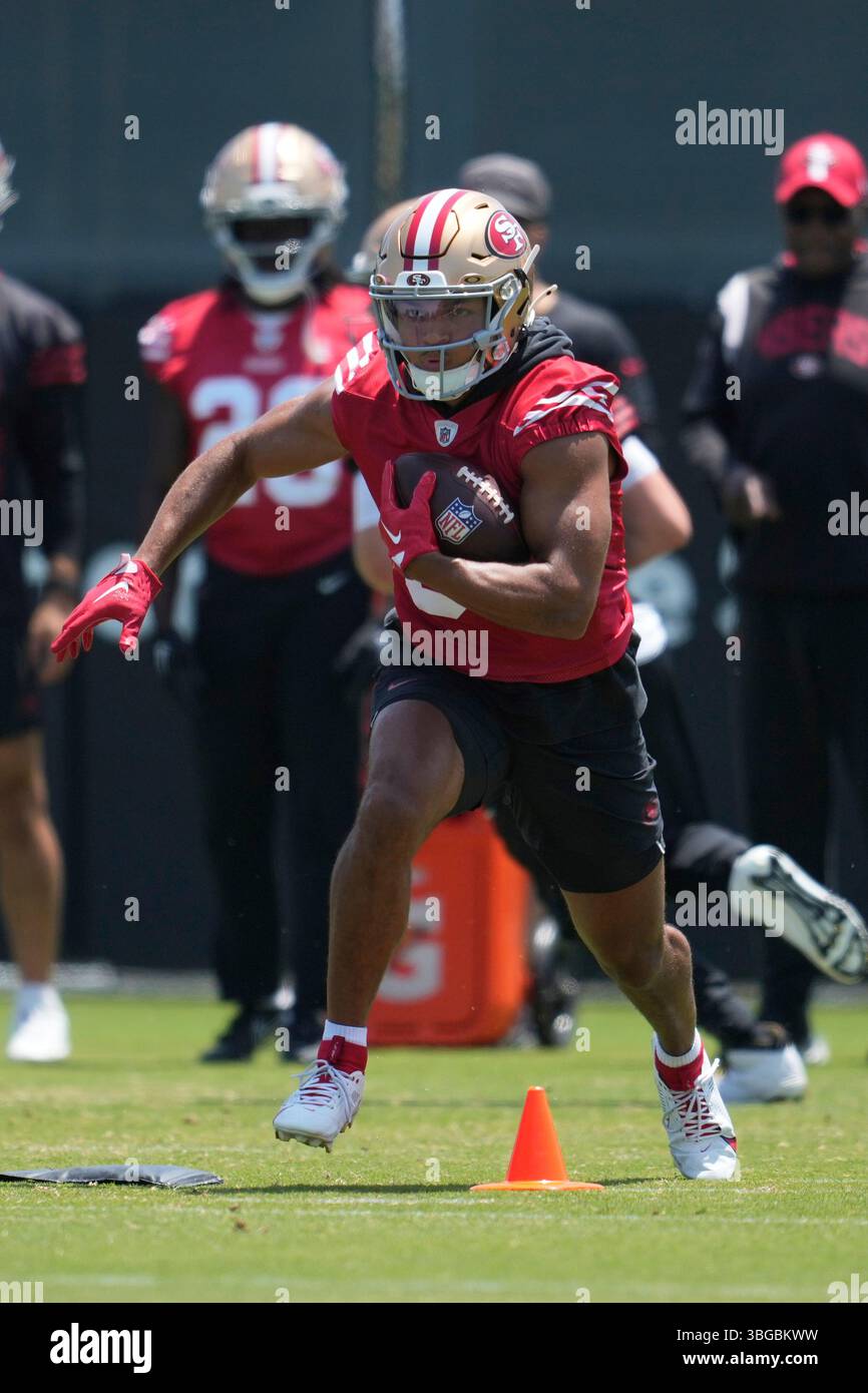 San Francisco 49ers running back Isaac Guerendo runs during NFL ...