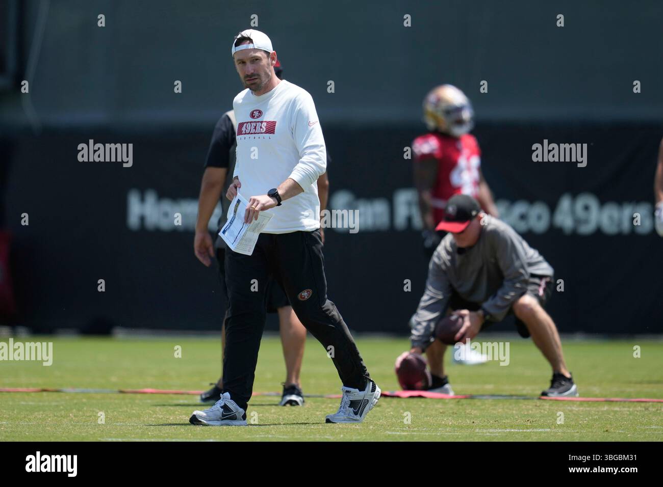 San Francisco 49ers offensive coordinator Klay Kubiak during NFL ...