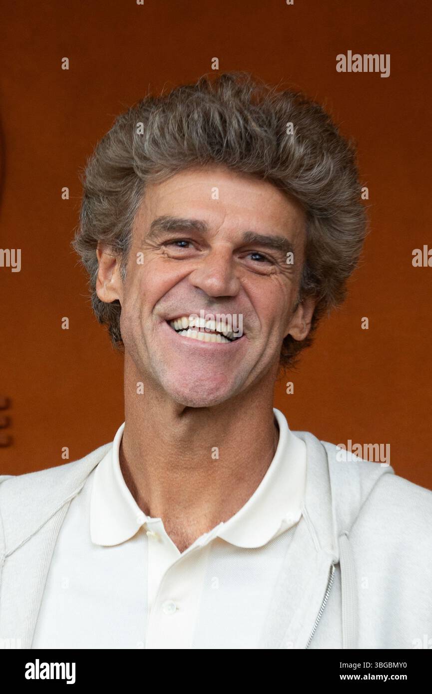 Paris, France. 04th June, 2025. Gustavo Kuerten in Stand for night ...