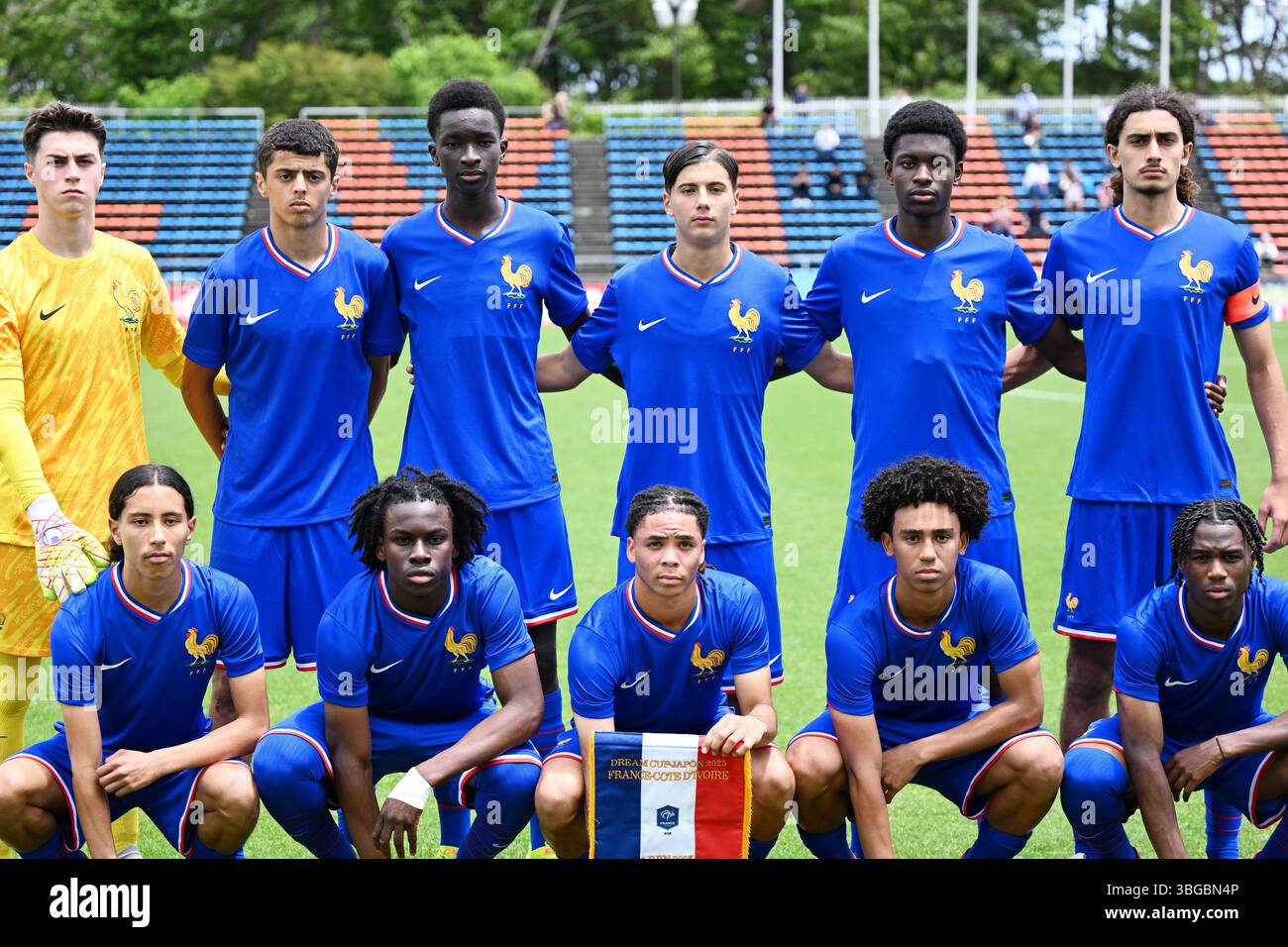J-Village Stadium, Fukushima, Japan. 3rd June, 2025. U16 France team ...