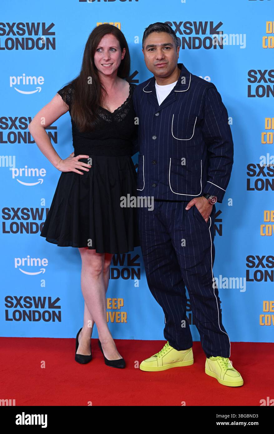 London, UK. June 4th, 2025. Becka Mohammed and Nick Mohammed arriving ...