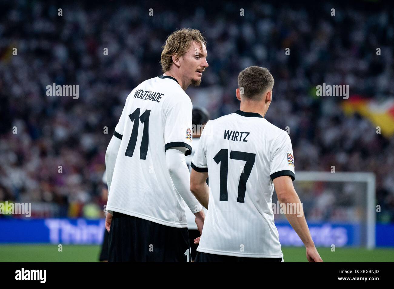 Nick Woltemade (Deutschland, #11), Florian Wirtz (Deutschland, #17 ...