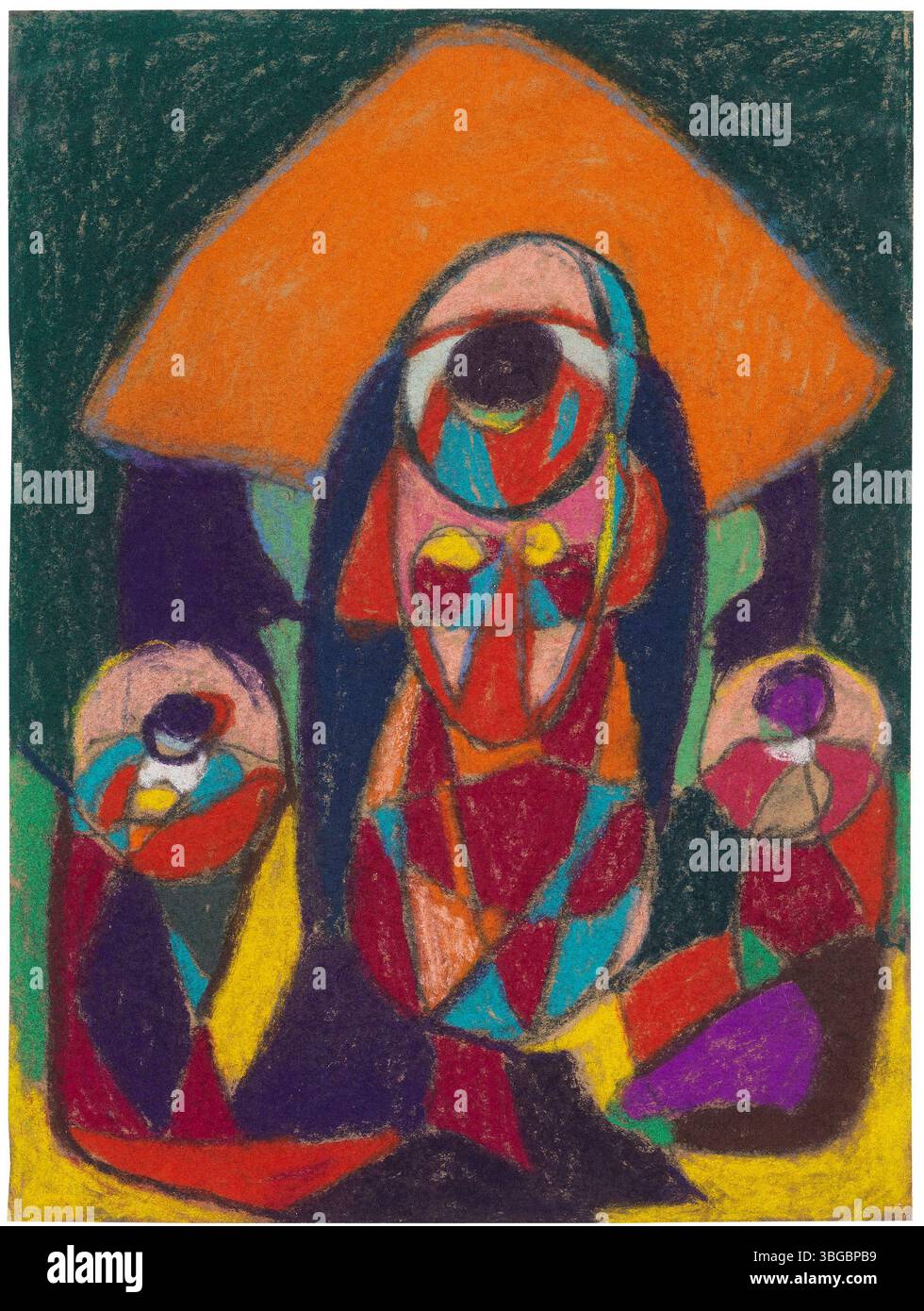 Untitled. 1920s. Pastel and graphite. Artwork by German Painter Adolf ...