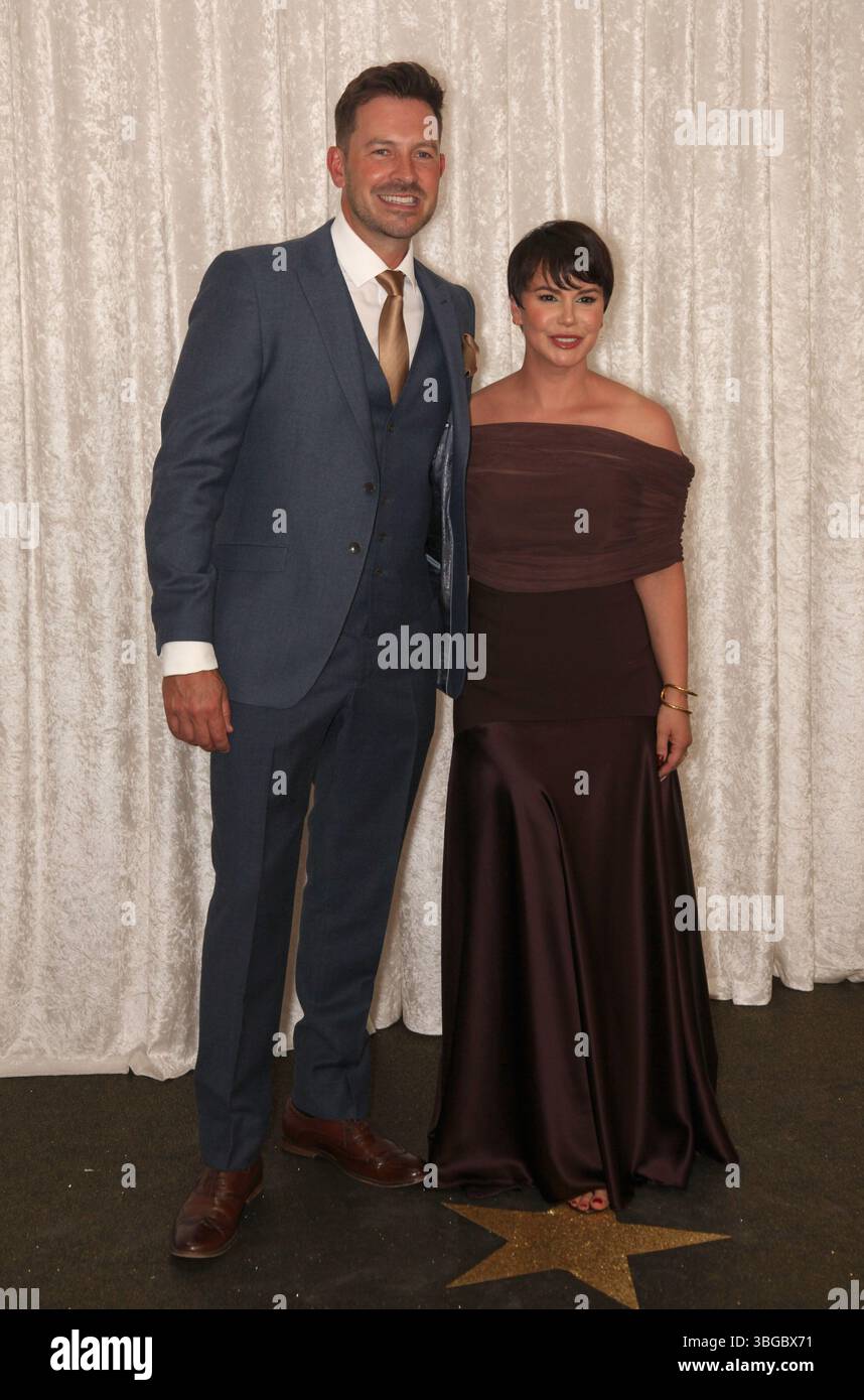 London, UK. Jessica Fox, Ashley Taylor Dawson at the British Soap ...