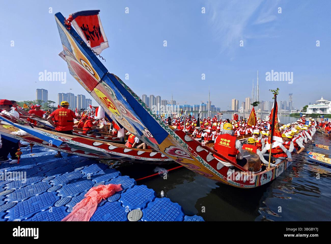 **CHINESE MAINLAND, HONG KONG, MACAU AND TAIWAN OUT** Dragon boats ...