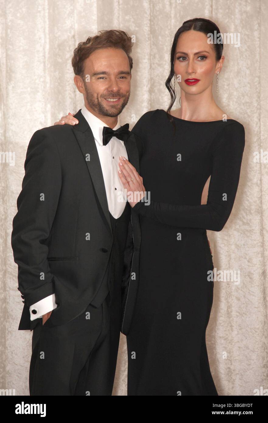 London, UK. Jack P Shepherd and Hanni Treweek at the British Soap ...
