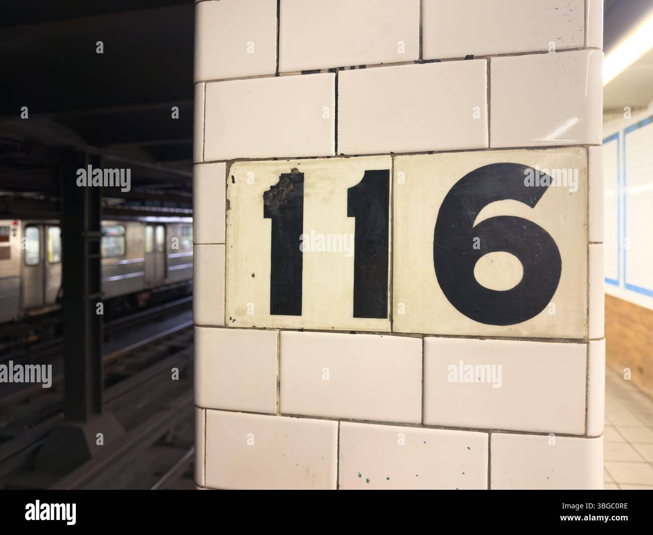 New York City - May 7, 2025: 116th Street Columbia University subway ...