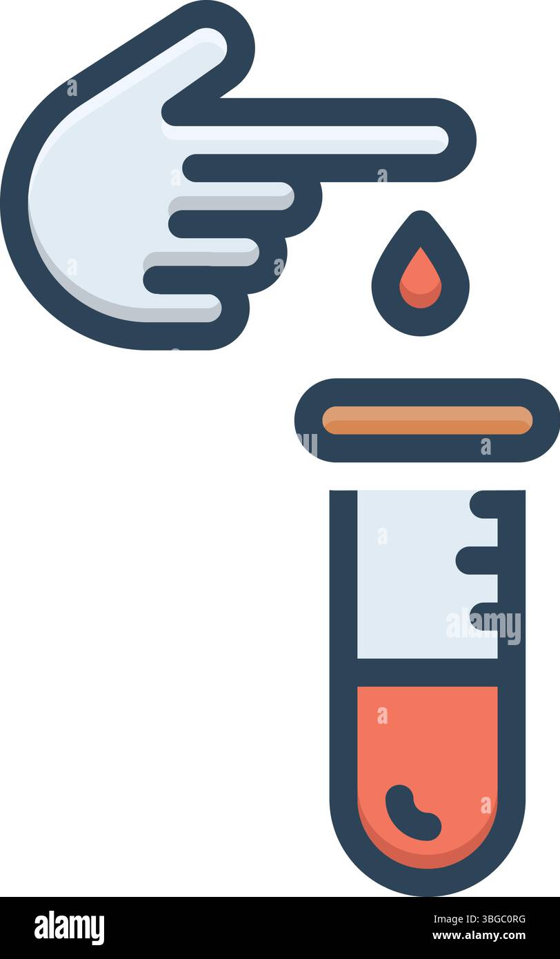 Icon blood test hi-res stock photography and images - Alamy