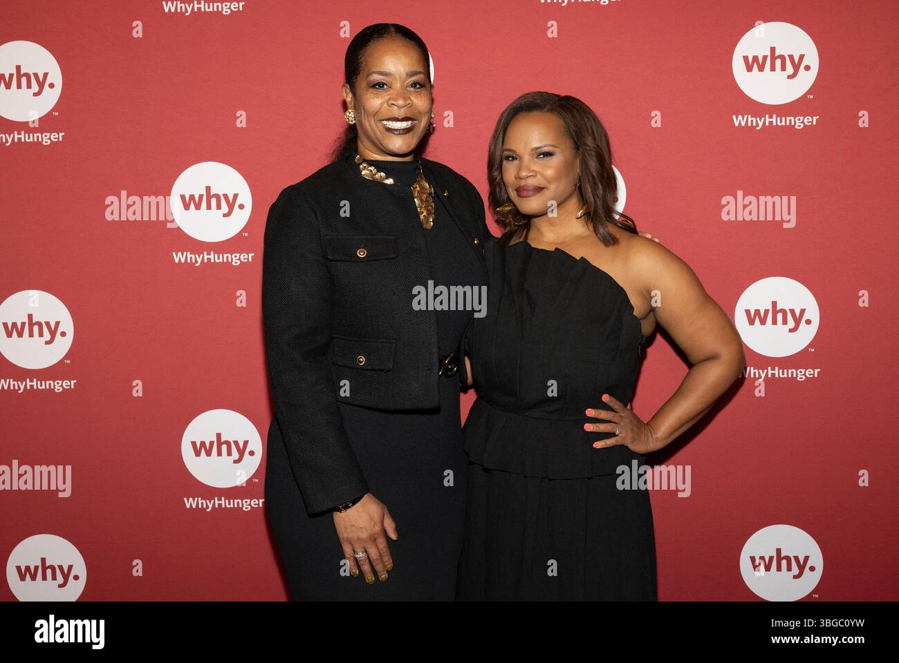 Alaka Williams, left, and Laura Coates attend the WhyHunger 50th ...