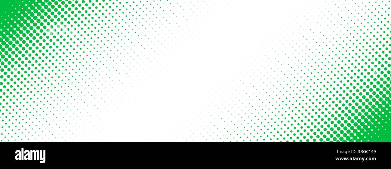 Slash green halftone gradient texture. Fading cartoon polka dot ...
