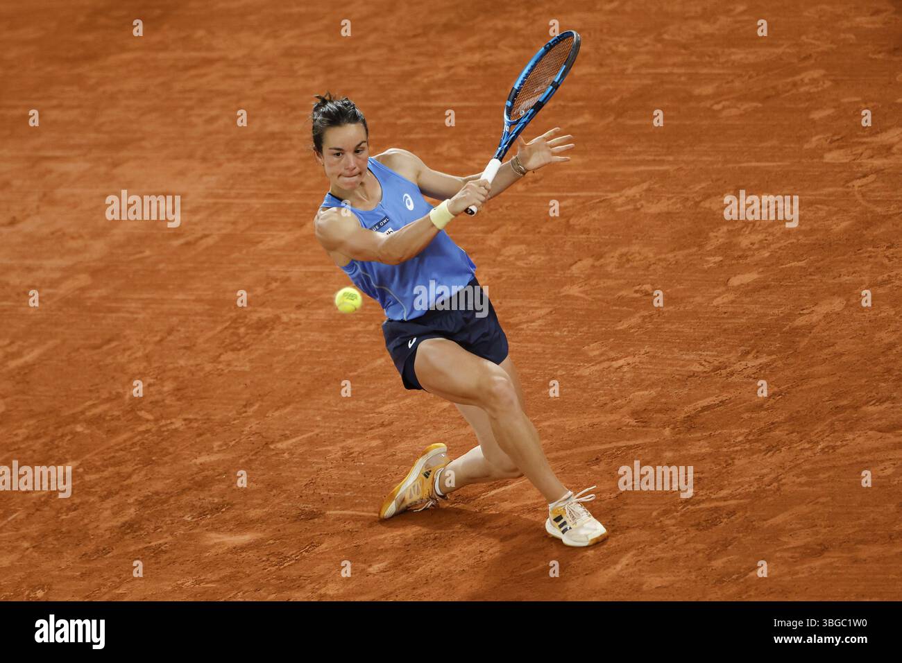 Lois Boisson of France against Mirra Andreeva of Russia during day 11 of Roland-Garros 2025 ...