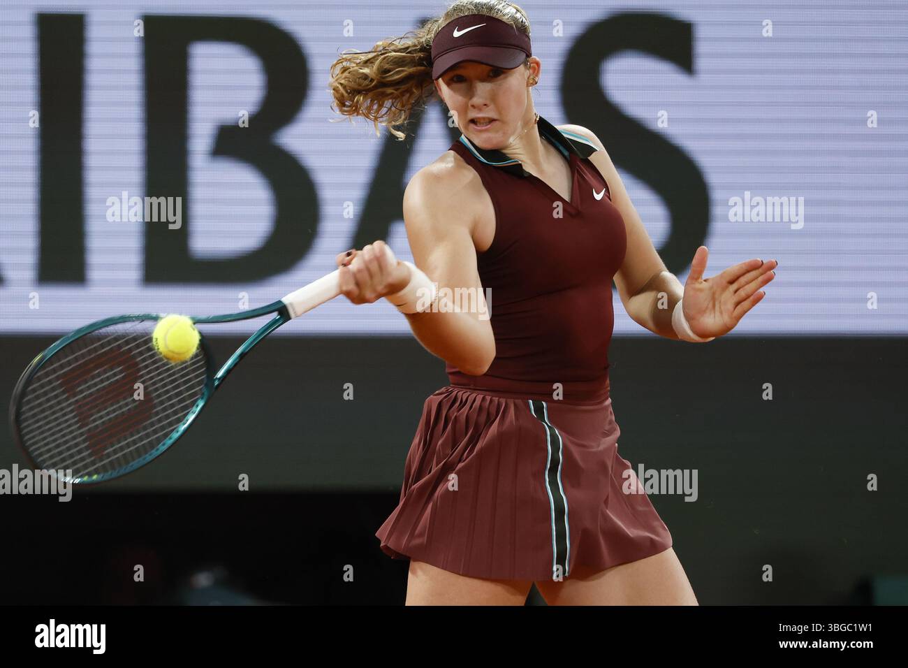 Mirra Andreeva of Russia during day 11 of Roland-Garros 2025, French Open, Grand Slam tennis ...