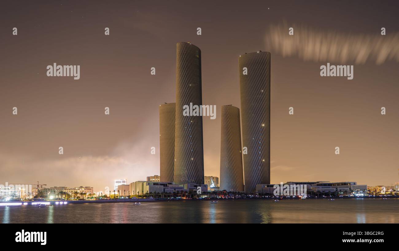 doha,qatar-June 05.2025 : Lusail City Skyline with Iconic Four Towers ...