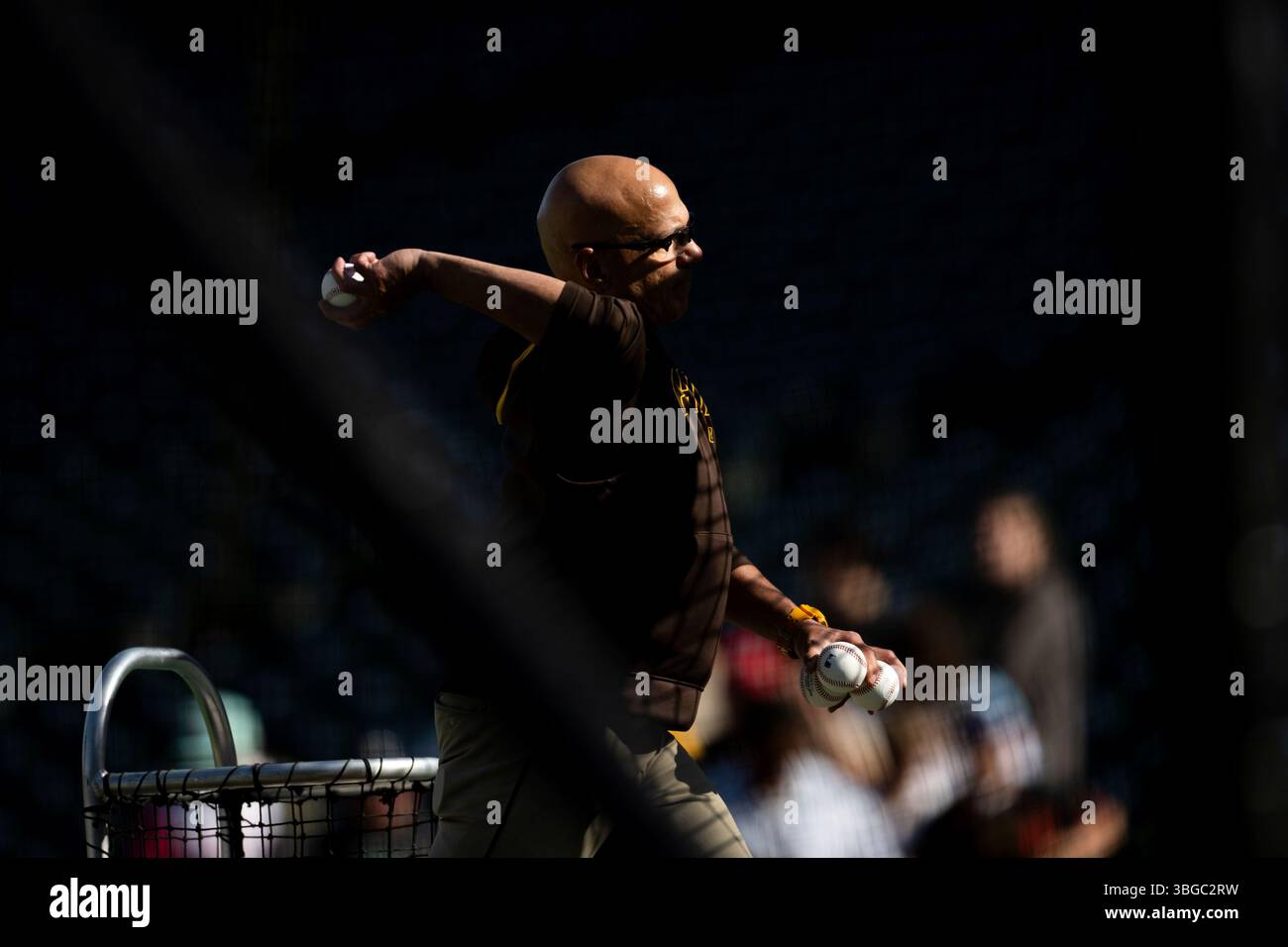 SAN FRANCISCO, CA - JUNE 02:San Diego Padres bullpen catcher & coaching ...