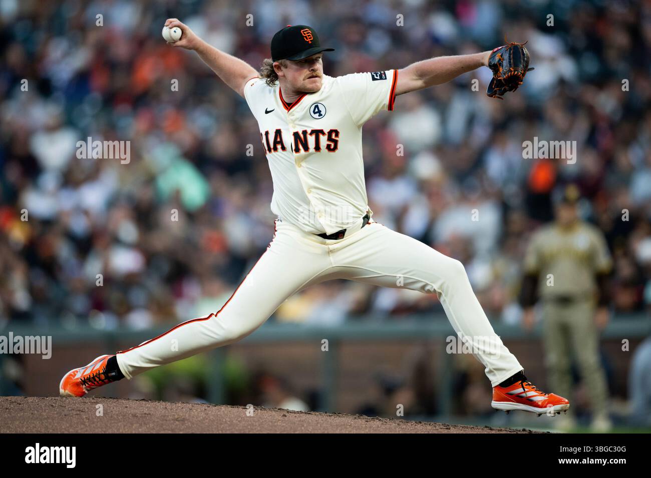 SAN FRANCISCO, CA - JUNE 02: San Francisco Giants pitcher Logan Webb (62) throws a pitch during ...
